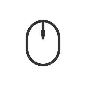 マウスのアイコン | 【商用OK/無料】シンプルなフリーアイコン素材サイトSATO ICONS | 丸みのあるアウトラインとシルエットの ...