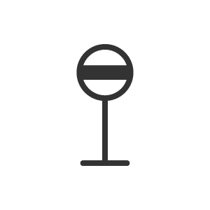 バス停のアイコン | 【商用OK/無料】シンプルなフリーアイコン素材サイトSATO ICONS | 丸みのあるアウトラインとシルエットの ...