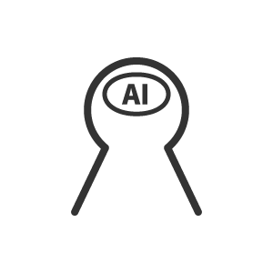 AIのアイコン6 | 【商用OK/無料】シンプルなフリーアイコン素材サイトSATO ICONS | 丸みのあるアウトラインとシルエットの ...